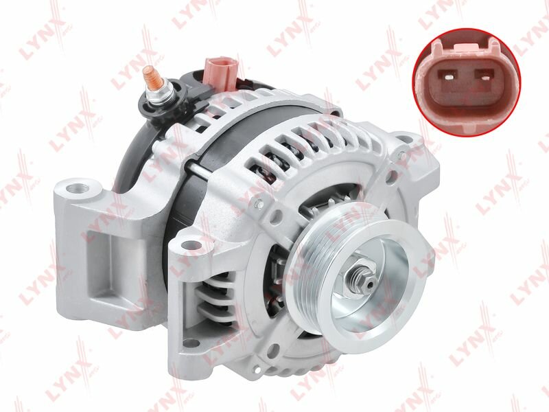 Генератор LYNXauto EA-1386. Для: Gaz, ГАЗ, Volga Siber 2.4i 08-10, CHRYSLER, Крайслер, Sebring 2.4i 01-07 / Sebring 2.7i V6 01-07, DODGE Stratus 2.4i