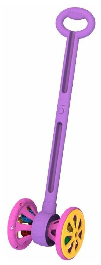 Каталка Нордпласт "Весёлые Колёсики", с шариками, развивающая, пластиковая