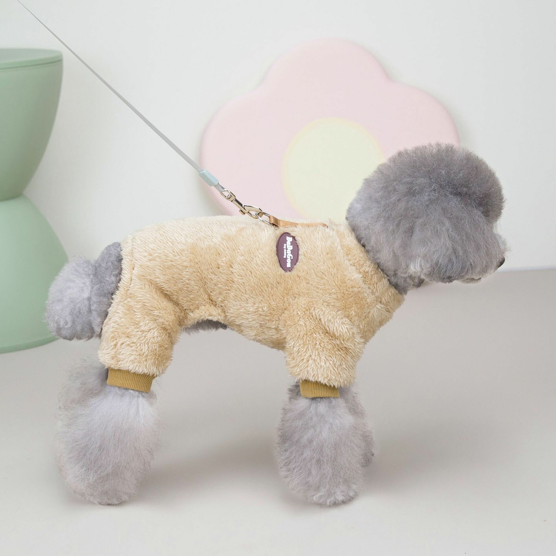 Комбинезон для собак мелких пород, "DaDa Gou", бежевый, (2XL)
