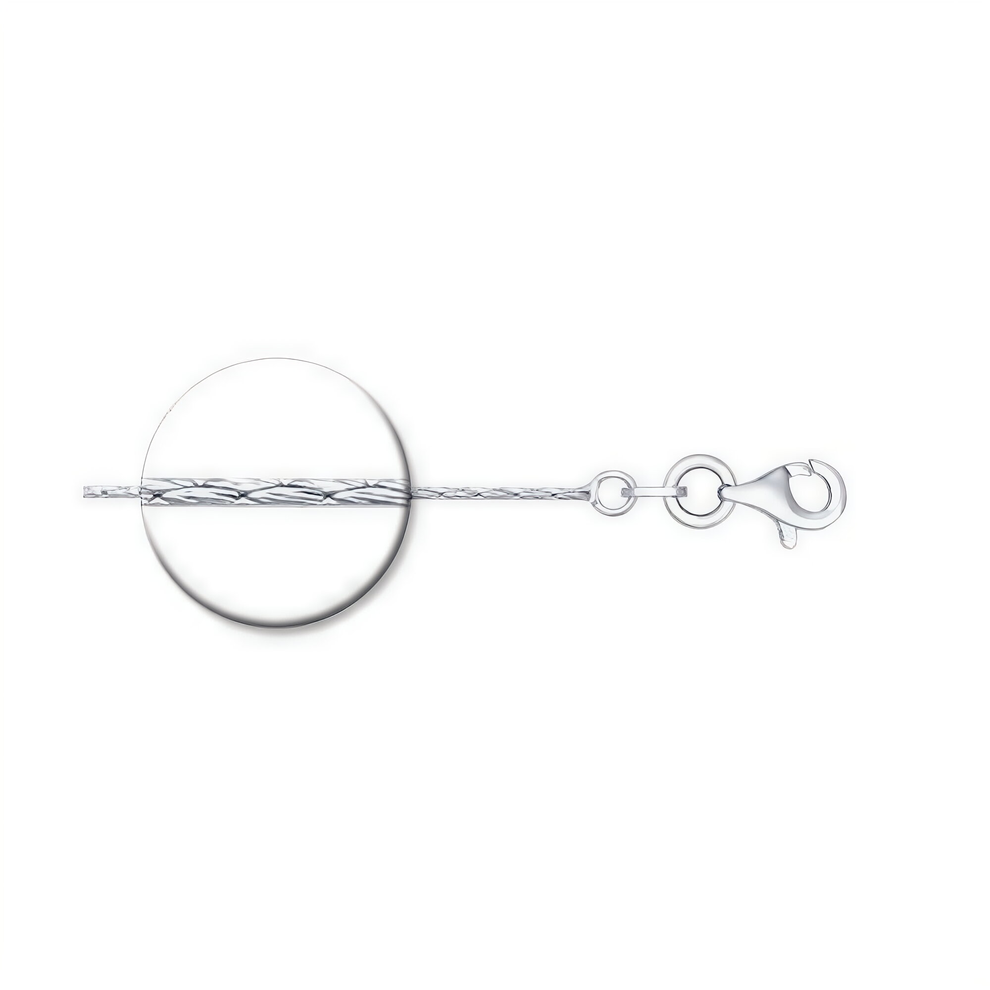 Цепь серебро, 925 проба, родирование