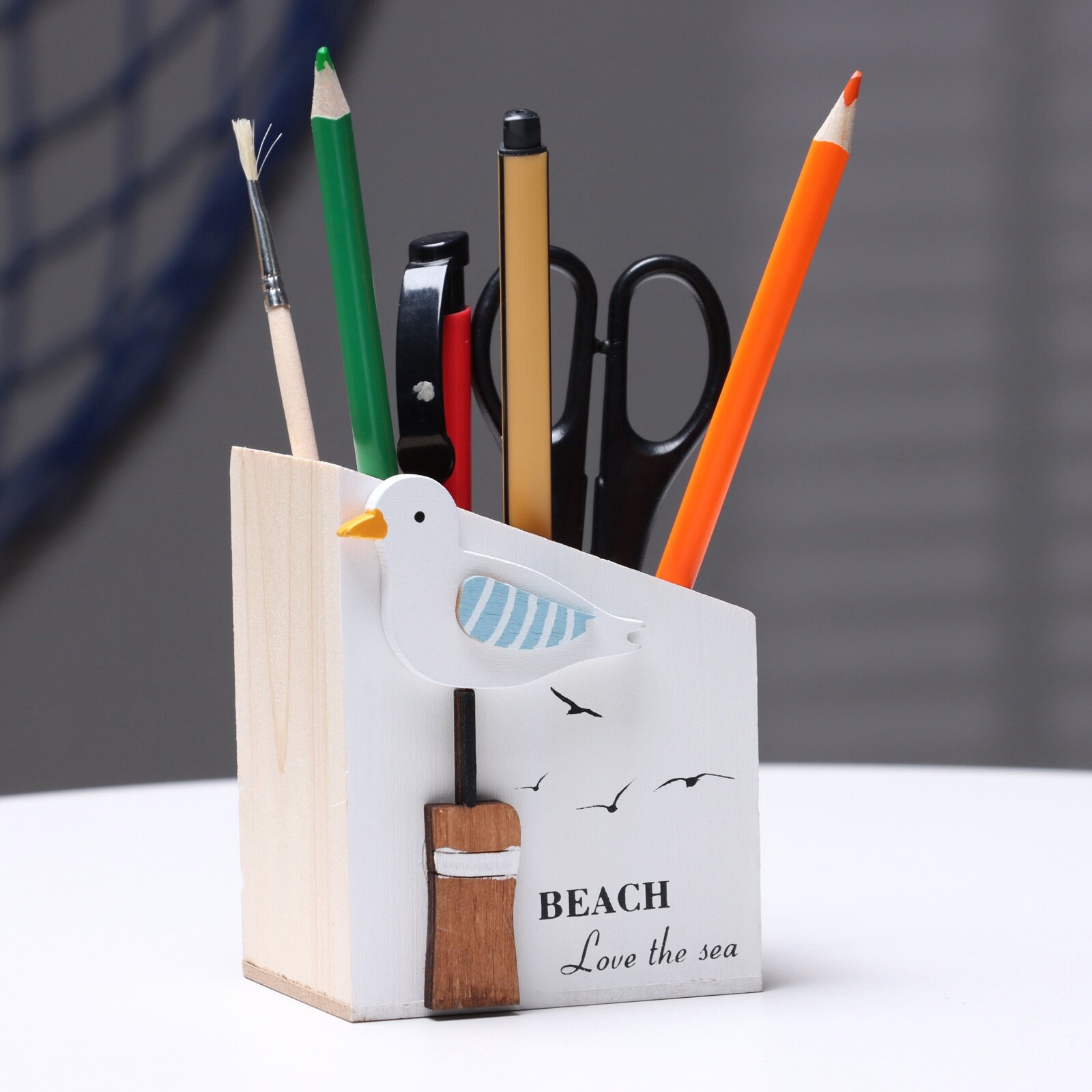 Карандашница TAKE IT EASY «Чайка» 10×8×6 см