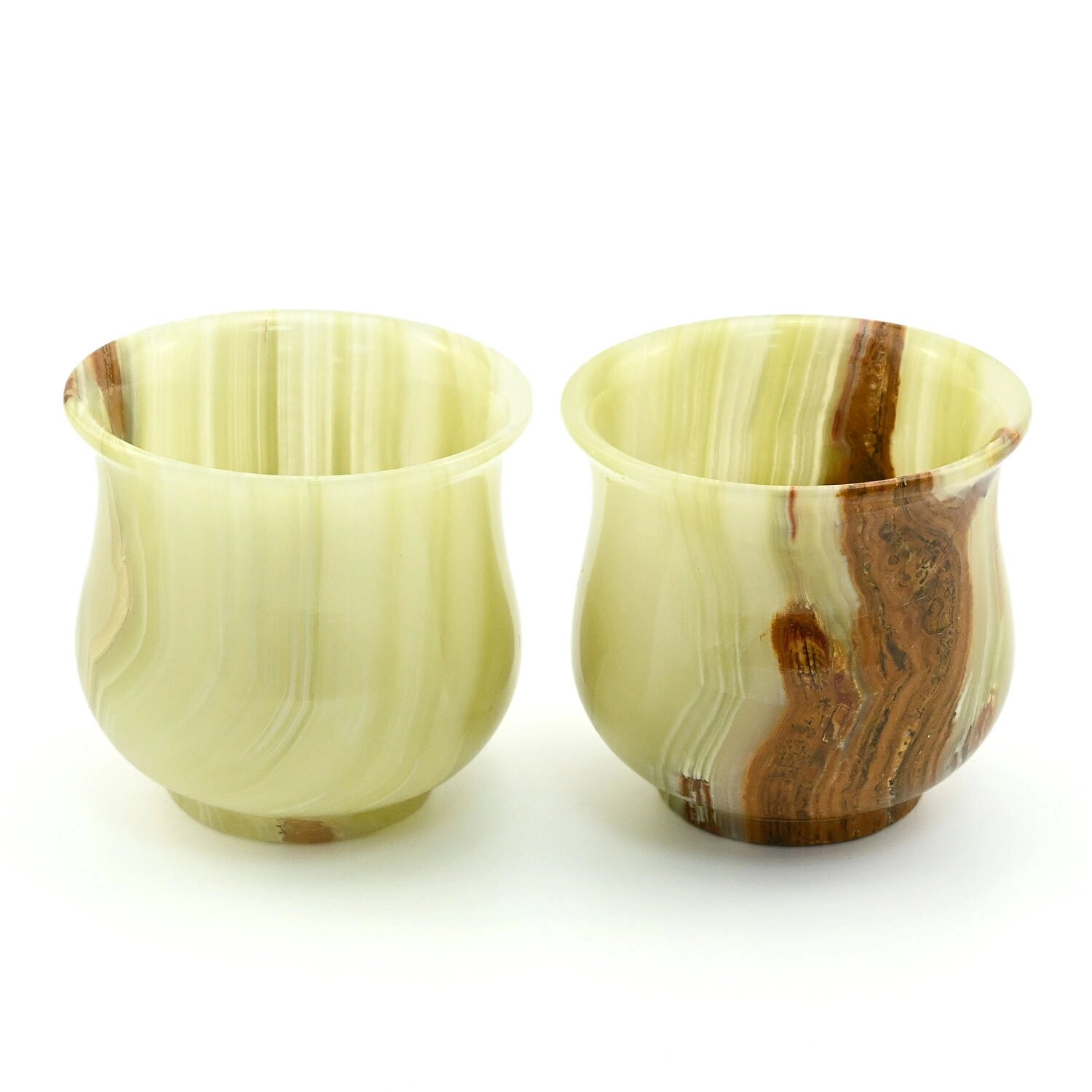 Подарочные стаканы для виски 150 мл из оникса пара 75*75*70мм .