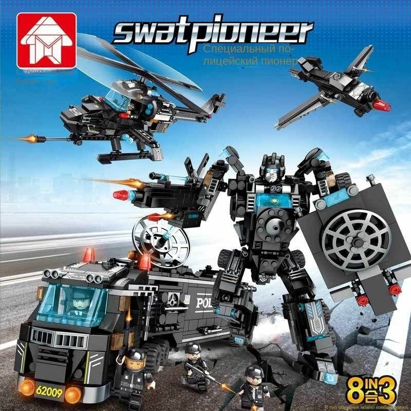 Конструктор пластиковый Leyi Building Blocks 820 черный матовый Конструктор пластиковый