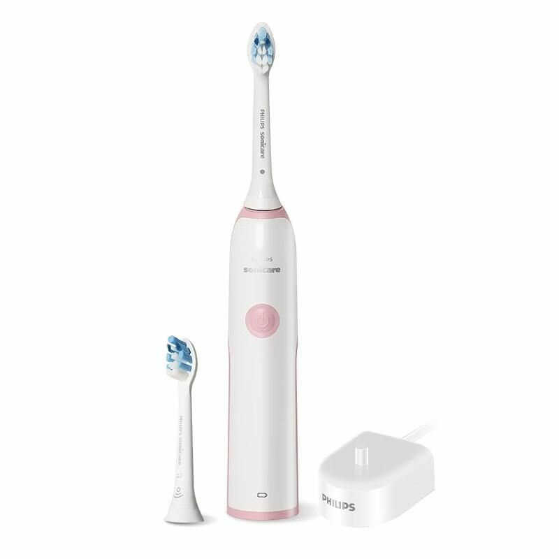 Электрическая зубная щетка Philips HX3226 для взрослых с перезаряжаемой звуковой вибрацией, Парная зубная щетка (со встроенной насадкой * 2), Интеллектуальный уход за отбеливающими деснами