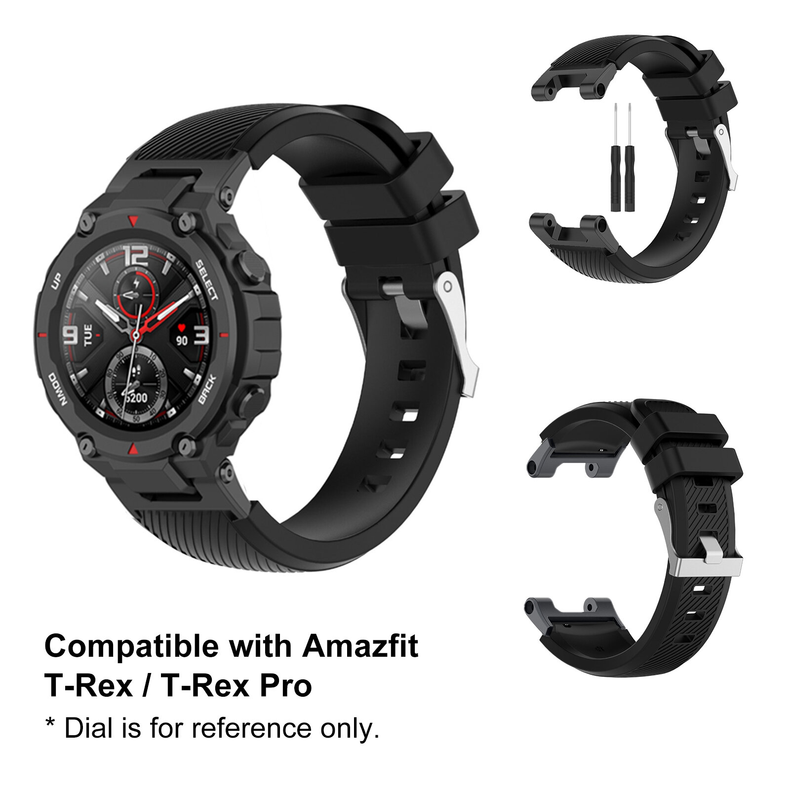Ремешок силиконовый для Amazfit T-Rex/Pro