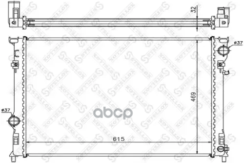 Радиатор системы охлаждения Stellox арт. 10-25627-SX