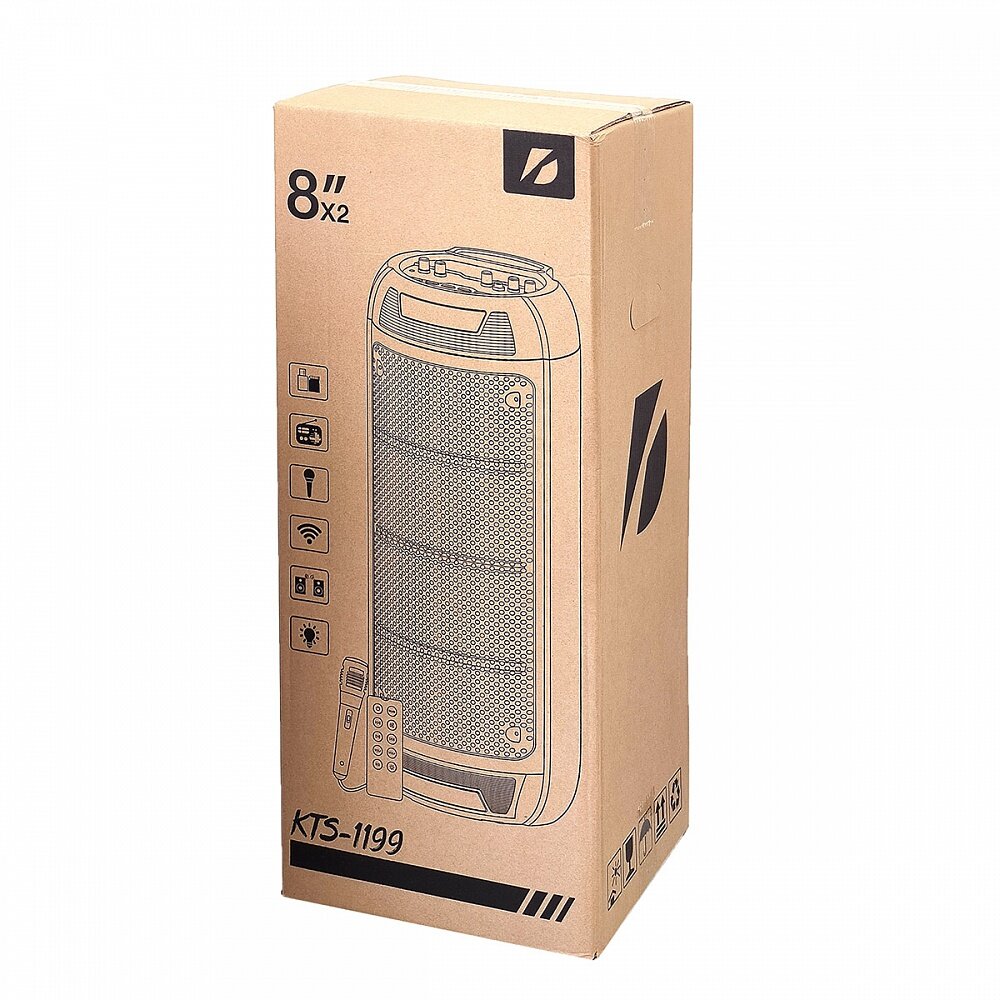 Активная напольная акустика KTS-1199 BT, 60 Вт, 295*288*707 мм