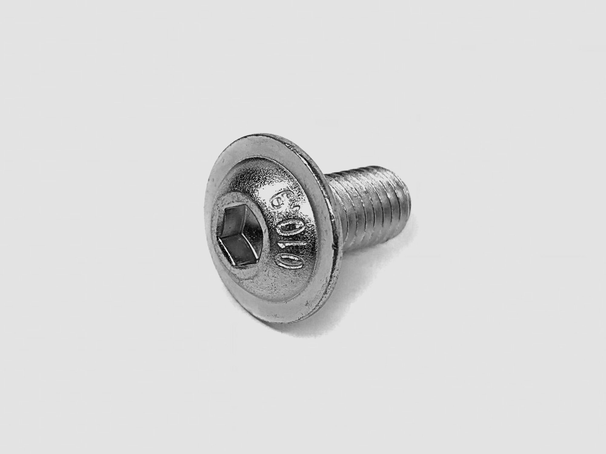 Винт с полукругл. гол, с буртом и вн. шестигр, оцинк. М8х16 ISO 7380-2, A574 / 10 шт / соберизавод