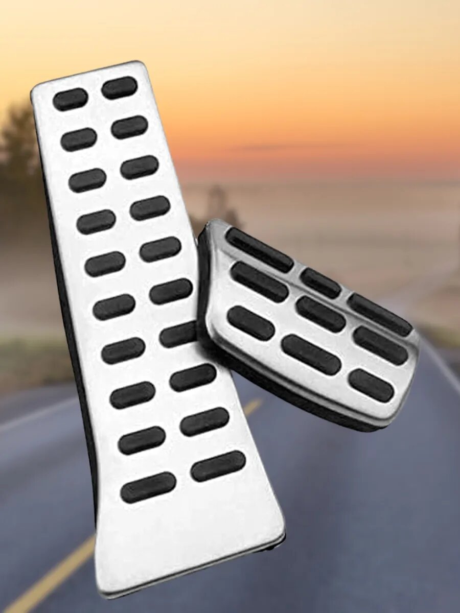 Накладки на педали, для Kia и Hyundai АКПП, нержавеющая сталь, АКПП 2 шт