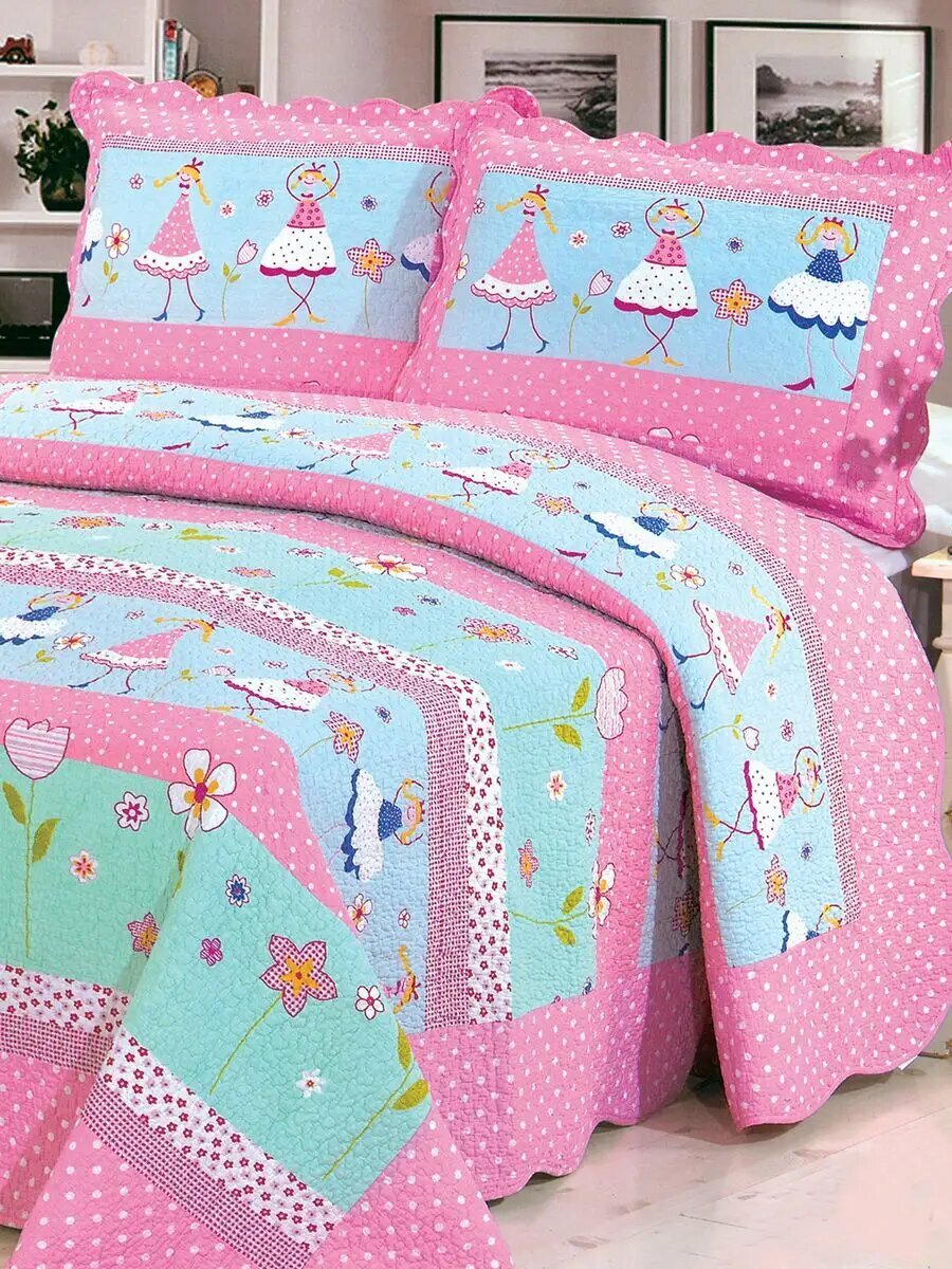 Покрывало 230х250 Patchwork наволочки 50х70 хлопок