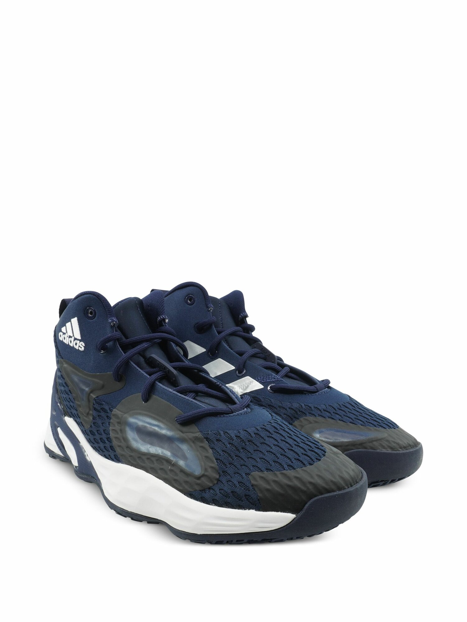 Кроссовки adidas Exhibit A Mid Blue, размер 12 US, синий — фото 1