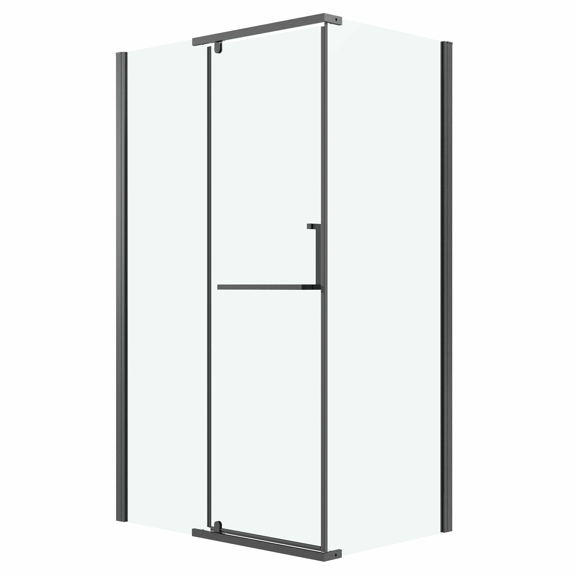Душевой уголок Grossman 120. K33.03.1190.42.00 Pragma (110*90*195) графит сатин, стекло прозрачное, 2 места