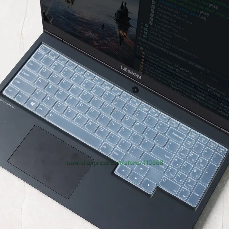 Пылезащитный силиконовый чехол для клавиатуры ноутбука Lenovo IdeaPad Gaming 3-15ARH05 3-15IMH05 15ACH GY570 GY550 GY530