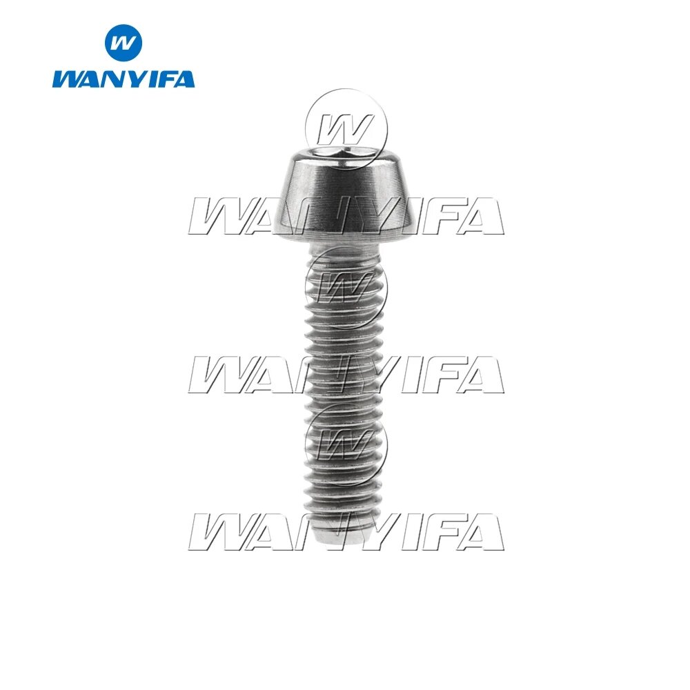 Титановые болты Wanyifa Ti M4 x 8 12 15 20 мм Titanium, 12 мм