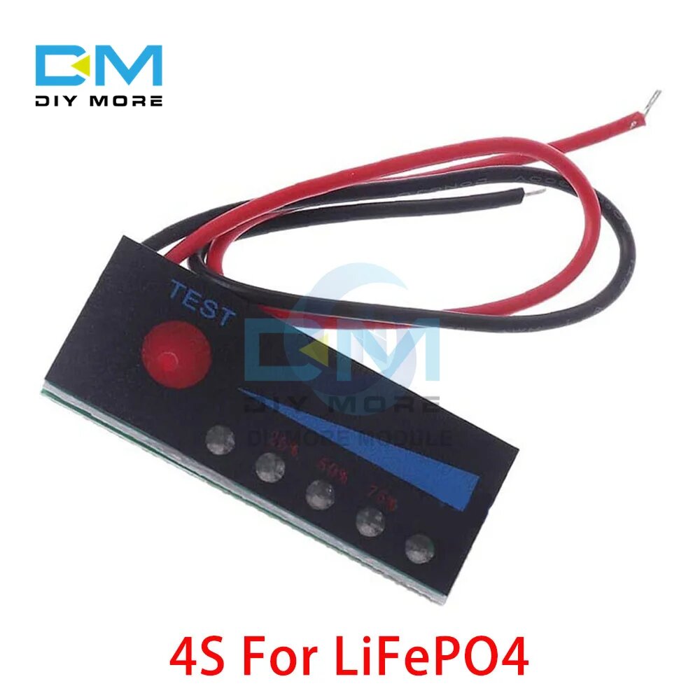 Индикатор емкости LiFePO4 4S DIYMORE