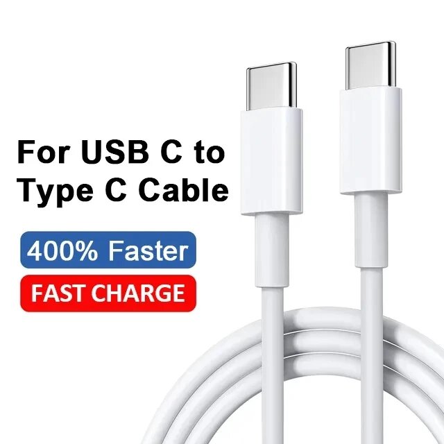 Кабель USB Type-C для For Huawei, Honor, Xiaomi, Samsung, 100 Вт, 7A, Сверхбыстрая 2 м, USB C Cable