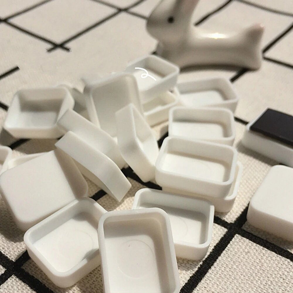 Пластиковые акварельные половинки краски 1 мл, набор из 100 штук