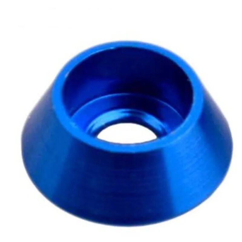 Шайбы алюминиевые конусные ZFhong M2 M2.5 M3 M4 M5 M6 M8 deep blue, m6 5pcs