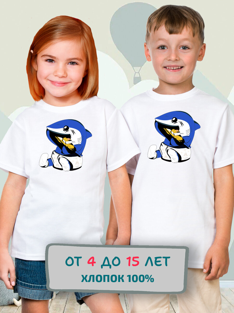 Футболка с акулой