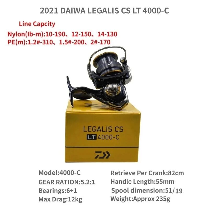 Спиннинговые катушки Daiwa Legalis CS LT