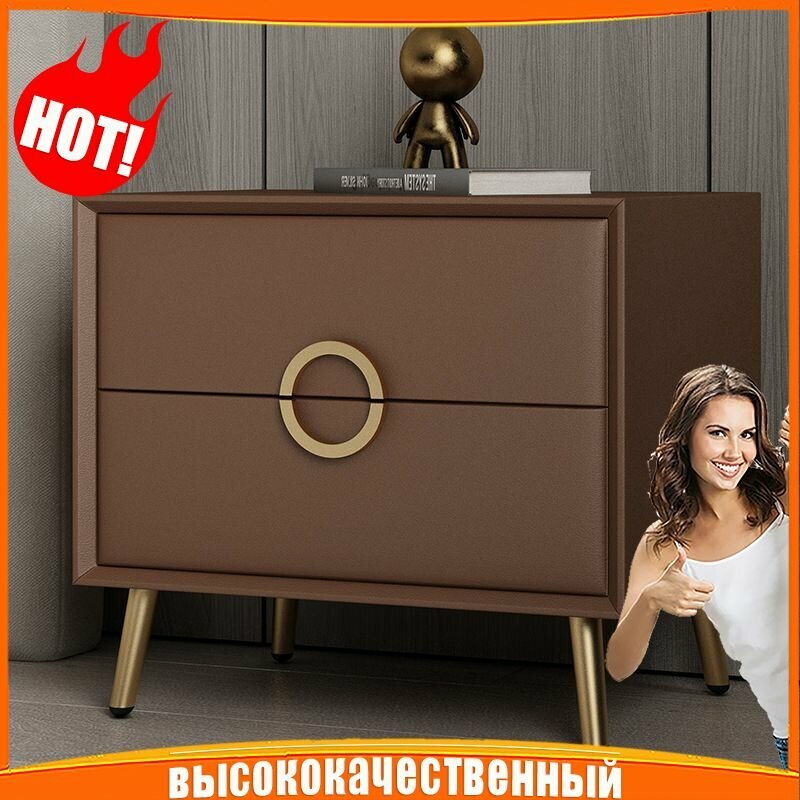 Изголовье с кожаной обивкой