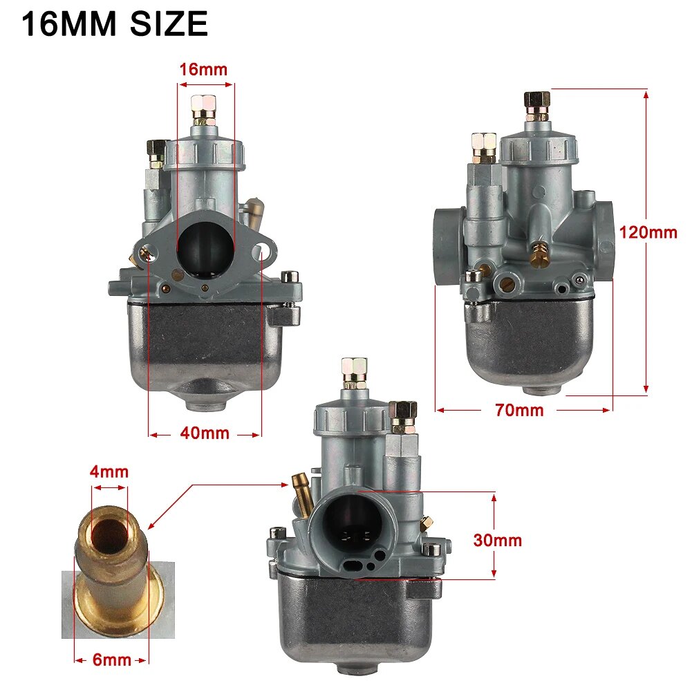 Карбюратор для мотоцикла Simson S50 S51 S53 S60 S70 S80 S83 SR50 SR80 KR51 16N1-11 16mm
