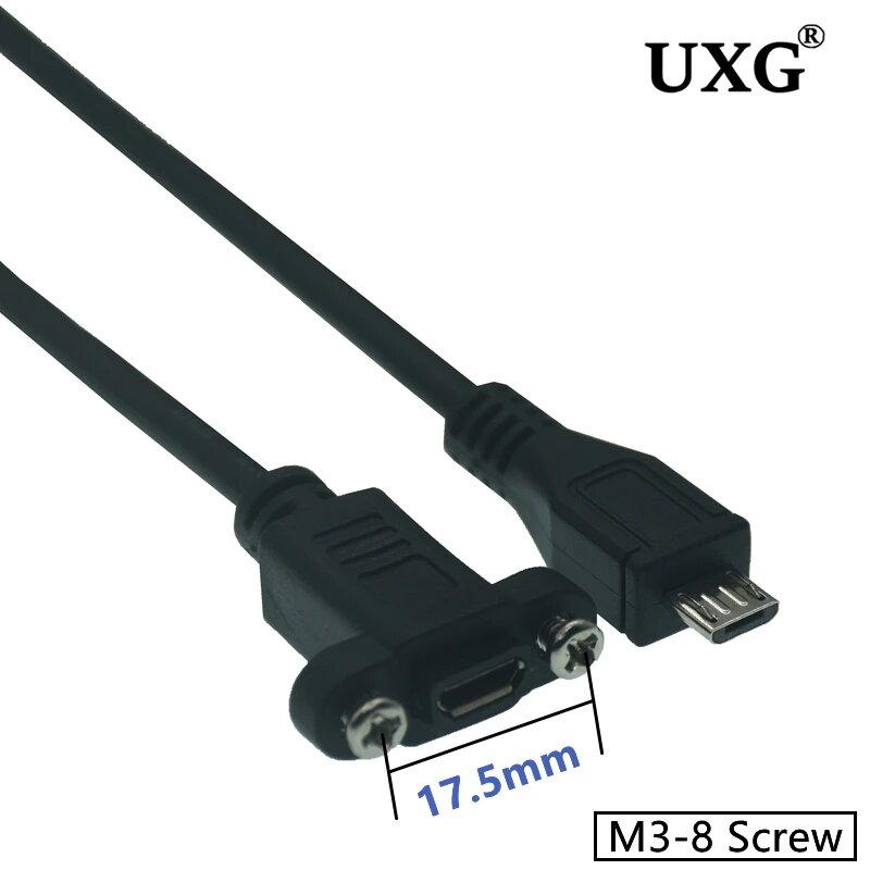 USB 2.0 B - Micro USB кабель 25 см — фото 1