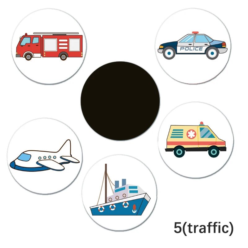 Набор наклеек для горшка с героями мультфильмов, меняющие цвет Черный, 5traffic