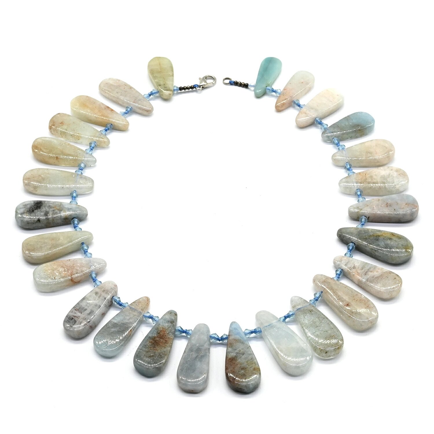 Колье, аквамарин