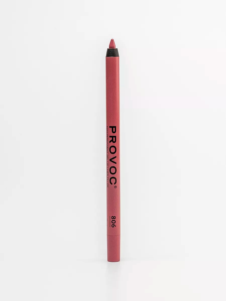 Provoc Gel Lip Liner Filler 806 Полуперманентный гелевый карандаш для губ (лилово-розовый, нюдовый)