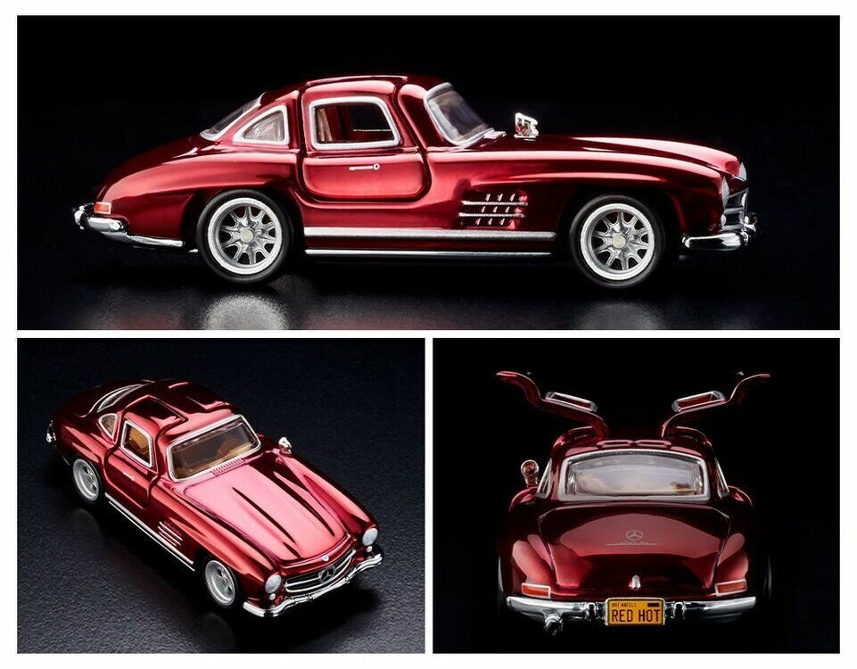 Коллекционная машинка Mattel Hot Wheels Collectors RLC 1955 Mercedes-Benz 300 SL - "Oxblood"