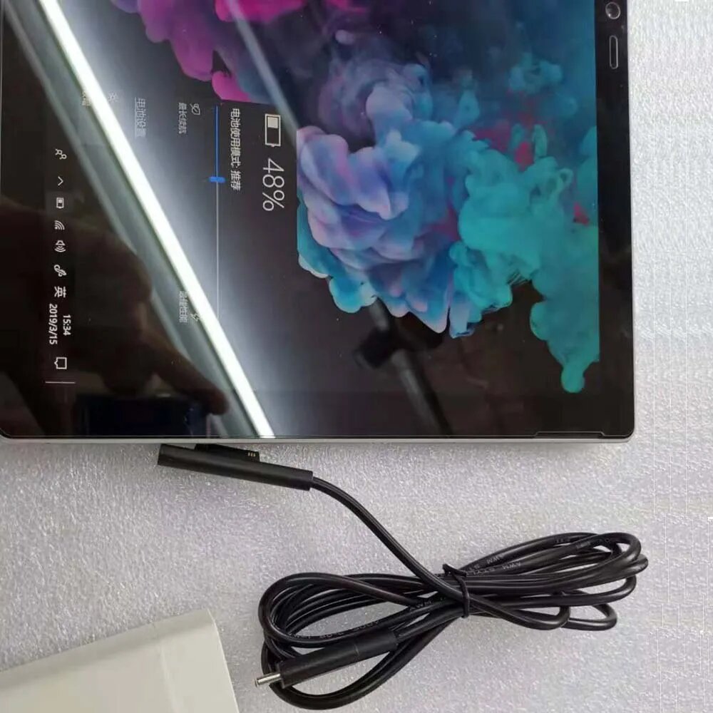 Кабель USB Type-C для Microsoft Surface, 1.8м, Black Braid — фото 1