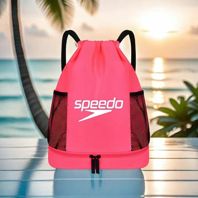 Спортивный рюкзак Speedo со шнуровкой для плавания и фитнеса.