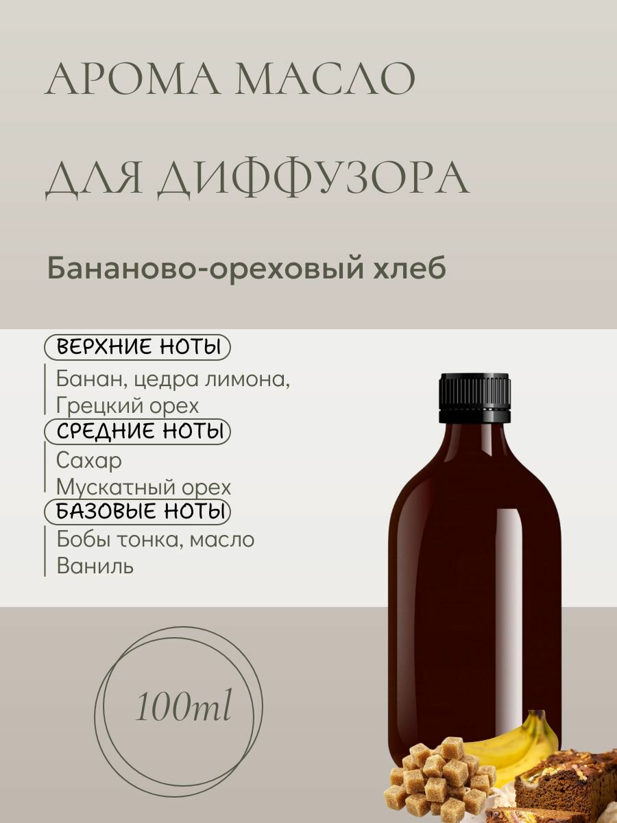 Арома масло Бананово-ореховый хлеб для электронного диффузора