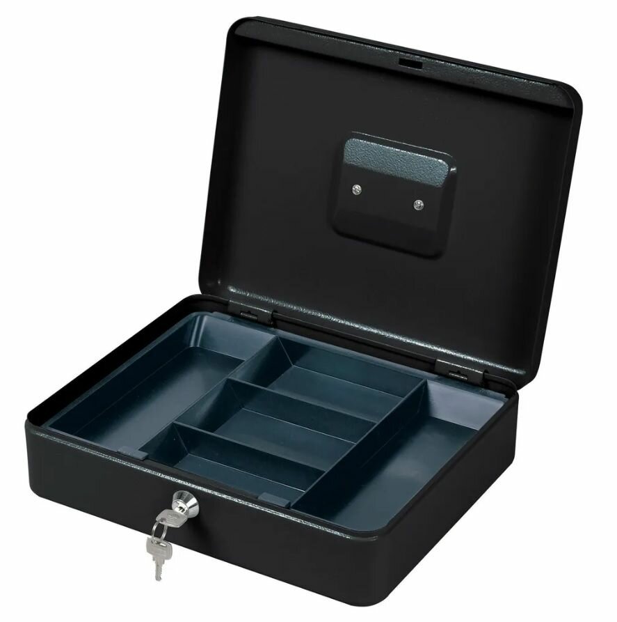 Ящик для денег Cactus (CS-CB-004) 90x300x240мм, черный