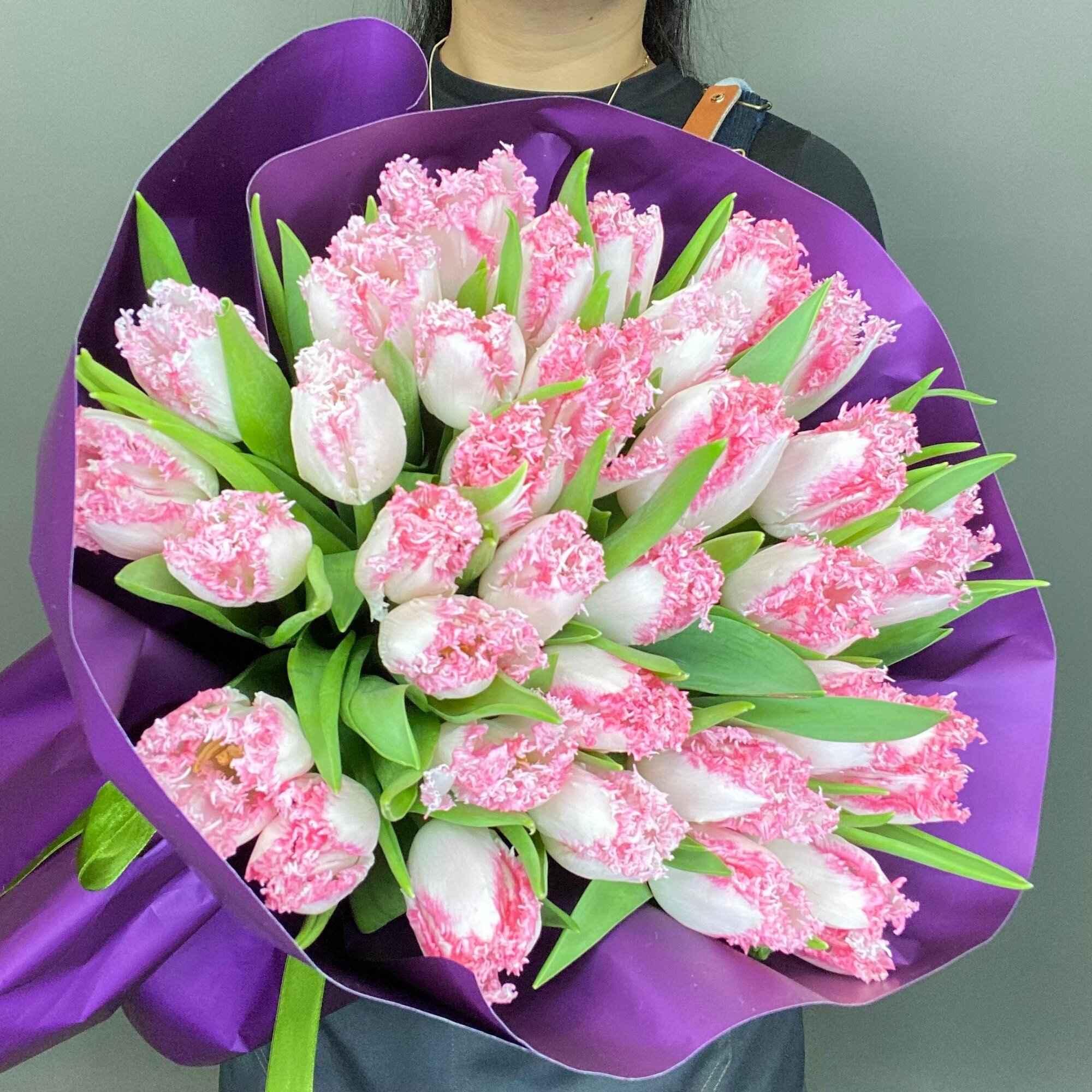 Розовые тюльпаны
