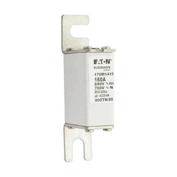 Предохранитель BUSSMANN 170M1419, быстродействующий, AR, 160 А, 690 В AC, 000TN/80, белый, 1 шт