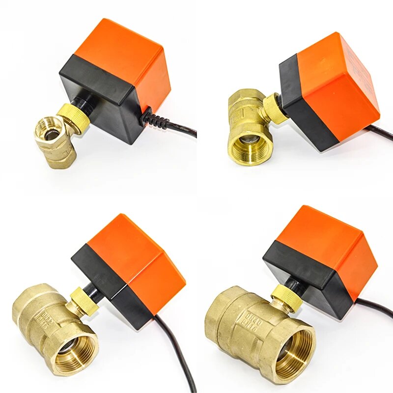 Шаровой кран с электроприводом, 1/2, 220 В, 220VAC