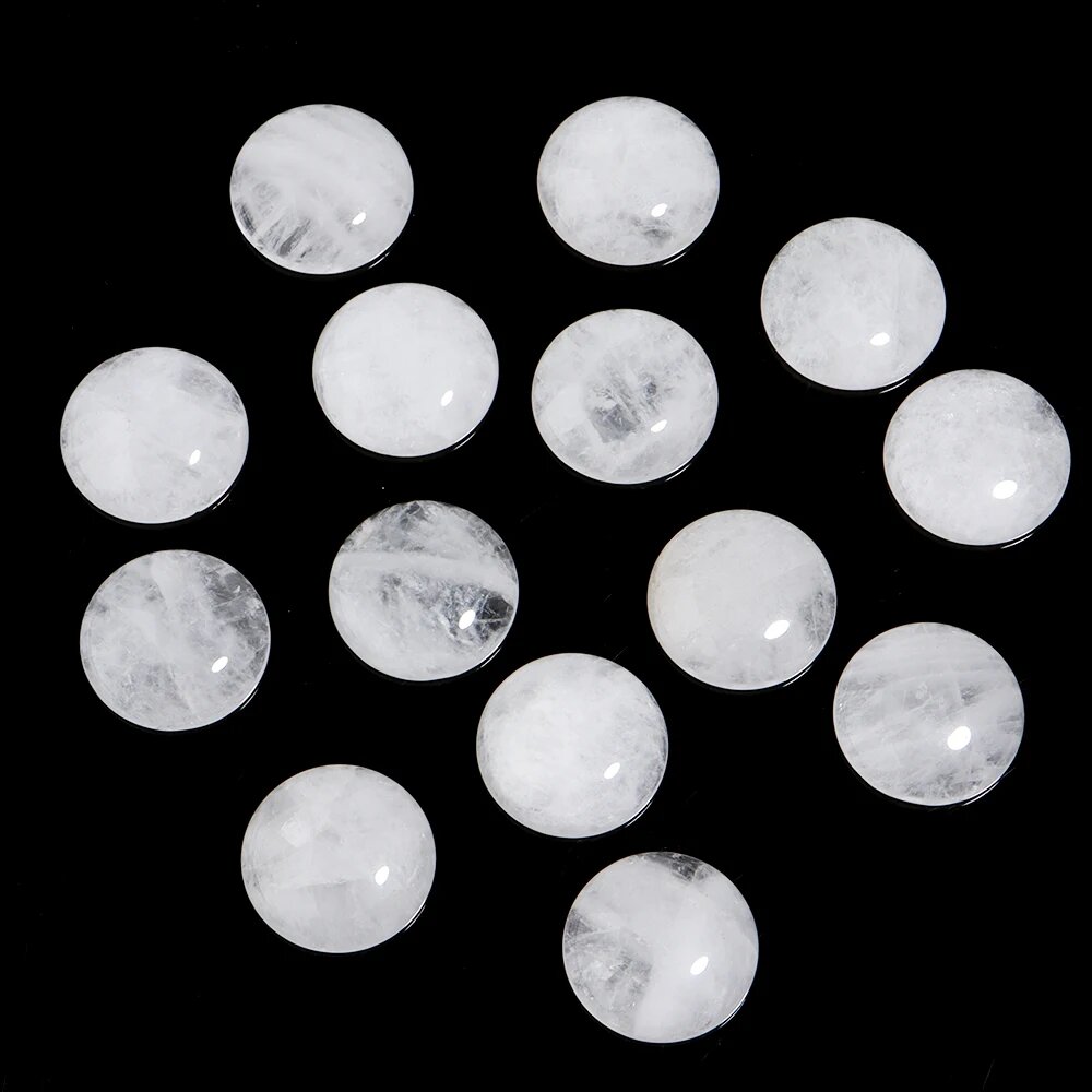 Кабошон бусины из белого кристалла 5/10 шт. 6mm 10pcs