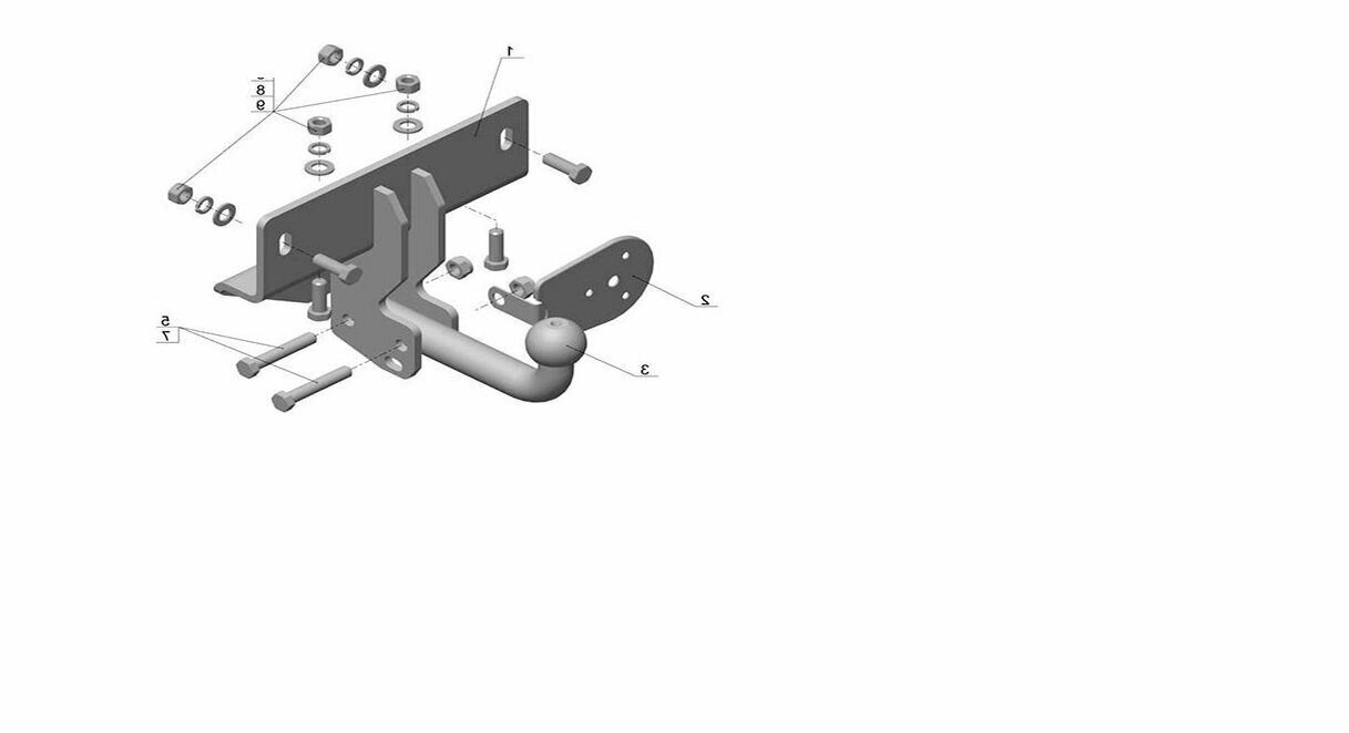 Фаркоп для Tagaz Tager SUV 2008г.-по н. в. (без электрики) (паспорт и сертификат) AvtoS. TD113