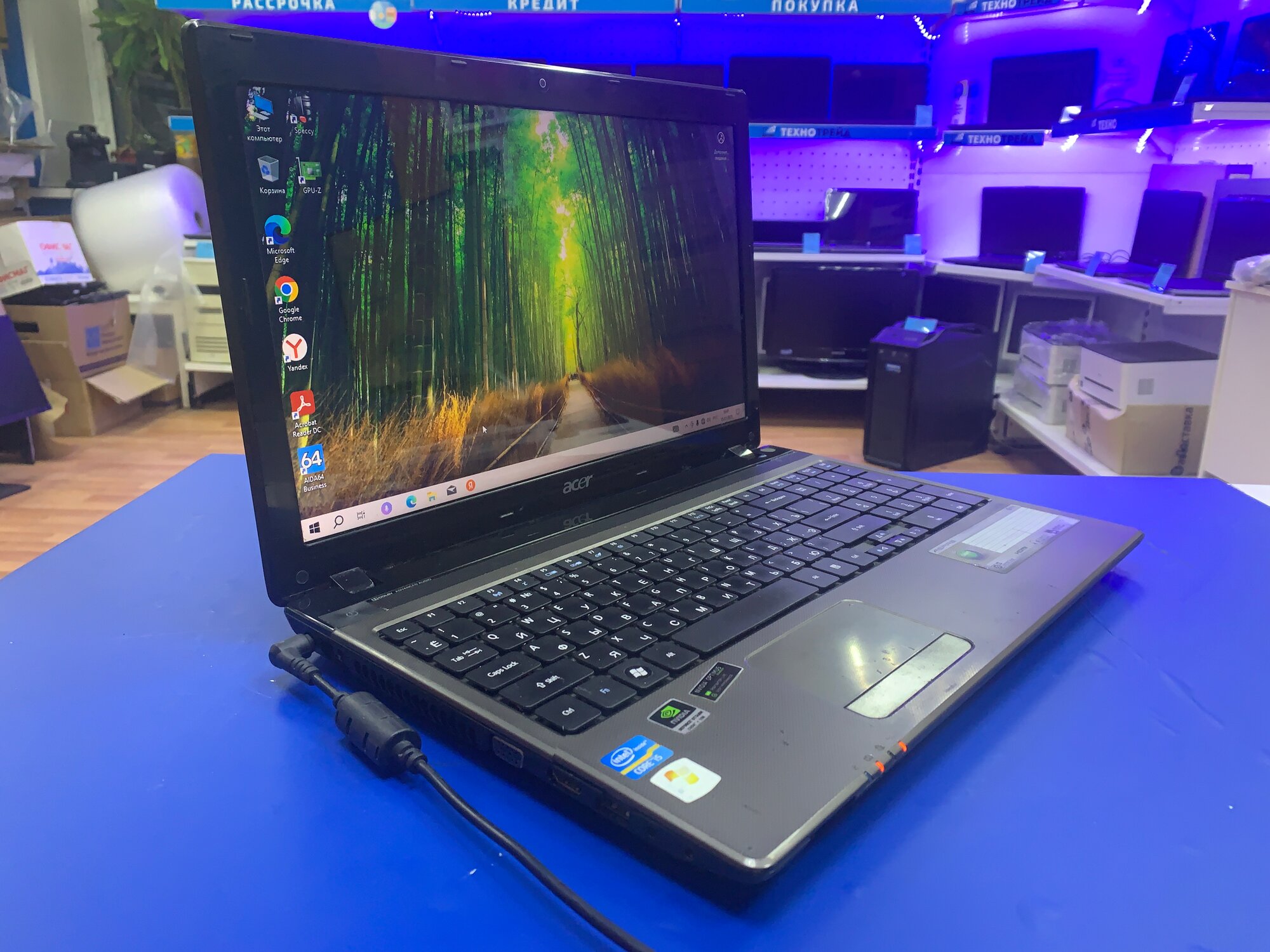 Ноутбук Acer Aspire 5750G-2414G50Mnkk\Intel Core i5-2410M 2.30GHz (2+2 ядра)\6Gb DDR3\15.6" 1366x768\750Gb HDD\Intel HD Graphics win 10