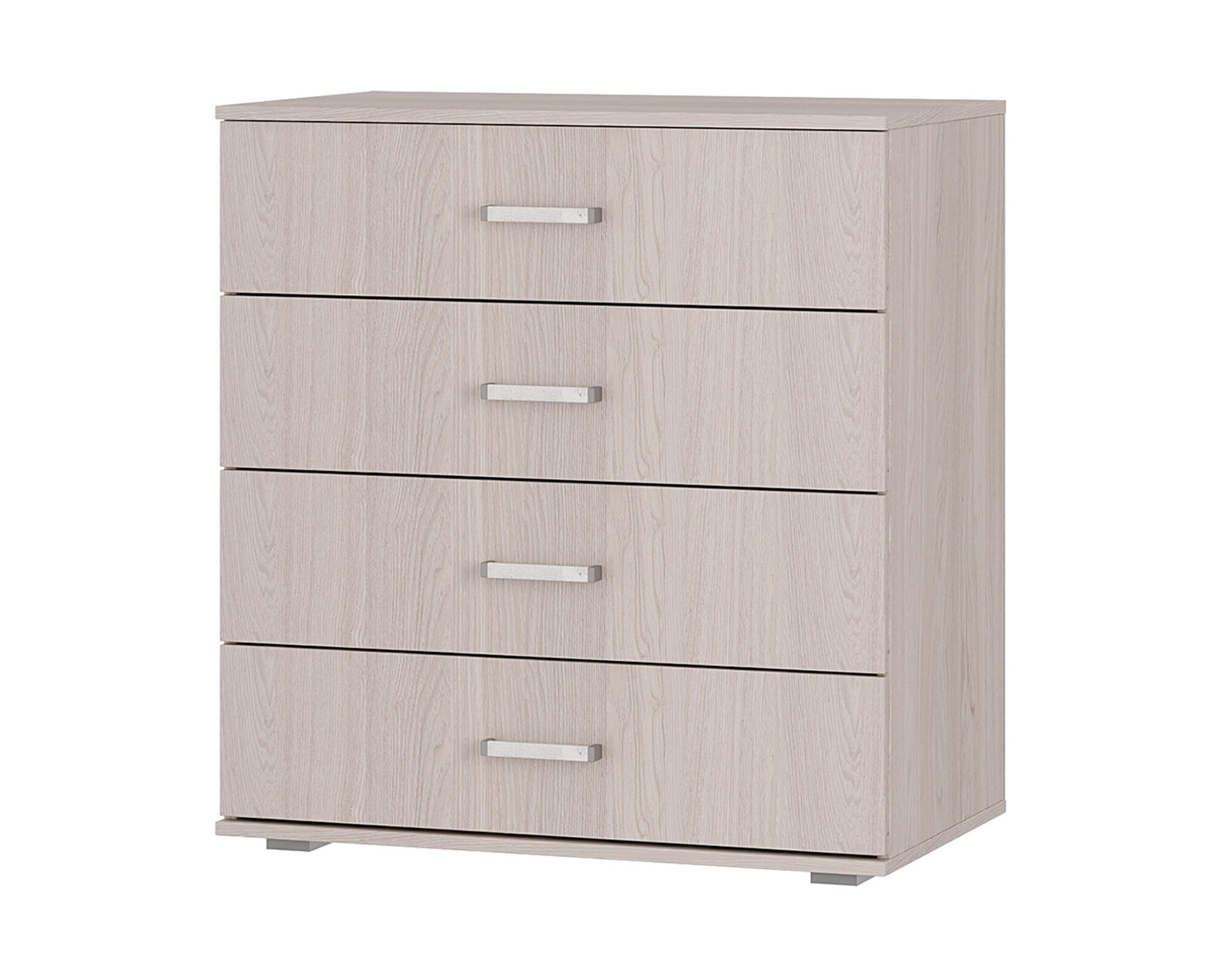 Комод Белла КМ-02 4 выдвижных ящика 80х47х87 цвет Ясень белый БТС