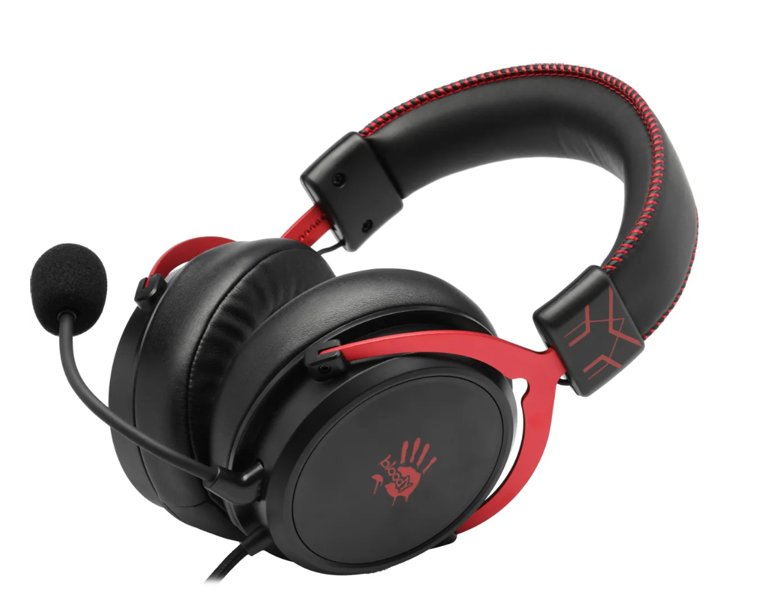 Наушники с микрофоном A4Tech Bloody M590i USB красный/черный