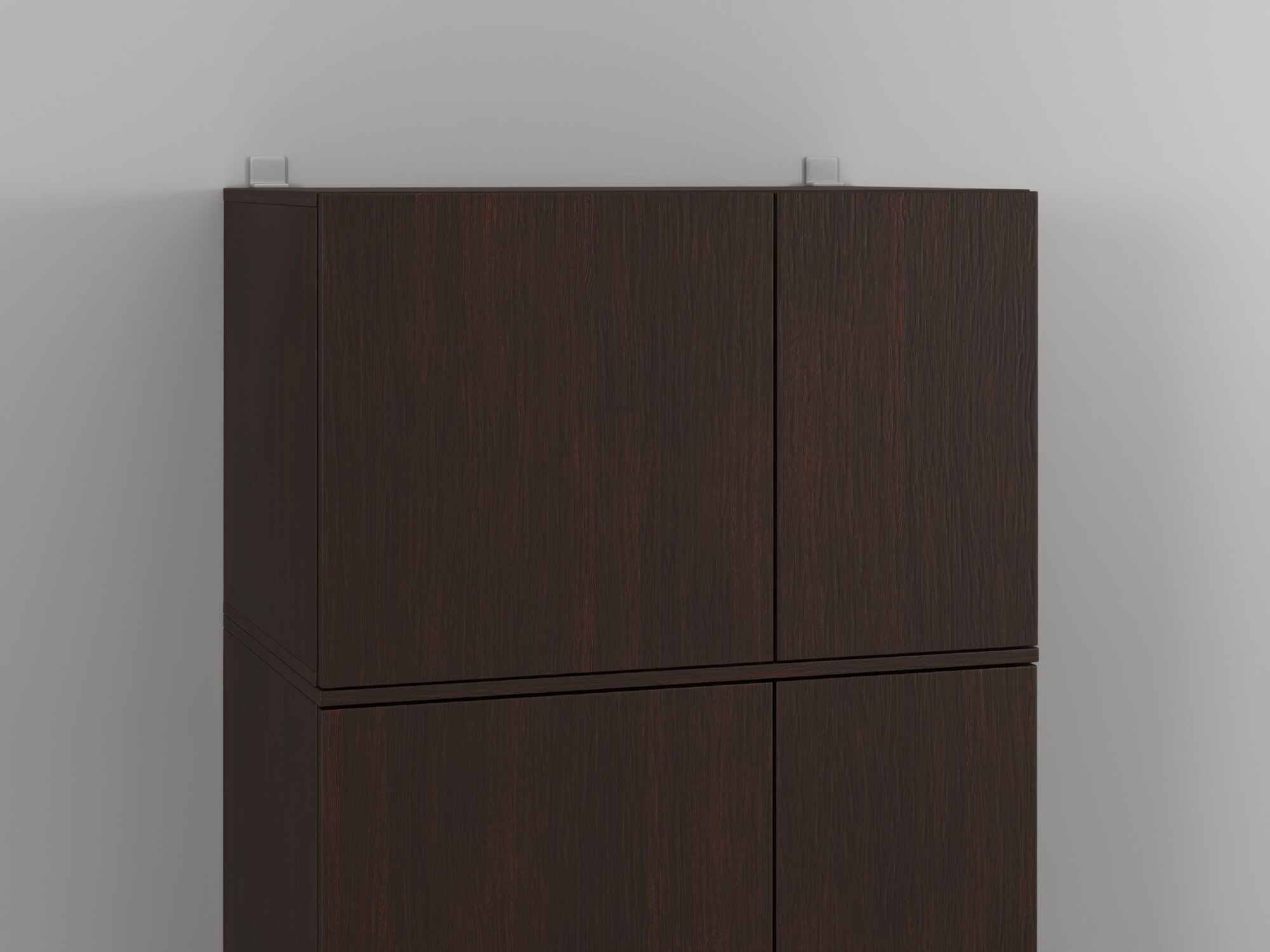 Есэндвич Лаворо Антресоль для шкафа двухстворчатого 80х50х52 см, левая (Венге)