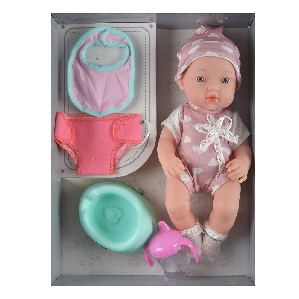 Пупс Junfa Toys My Lucky Doll розово-белый 35 см WJ-35010 для девочки