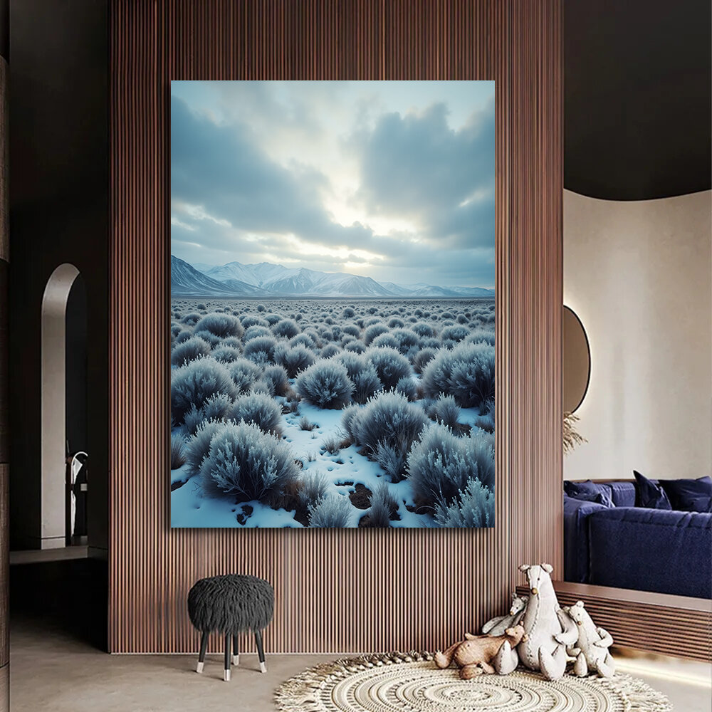 Горный пейзаж / Море, картина с природой, 60х80 см.