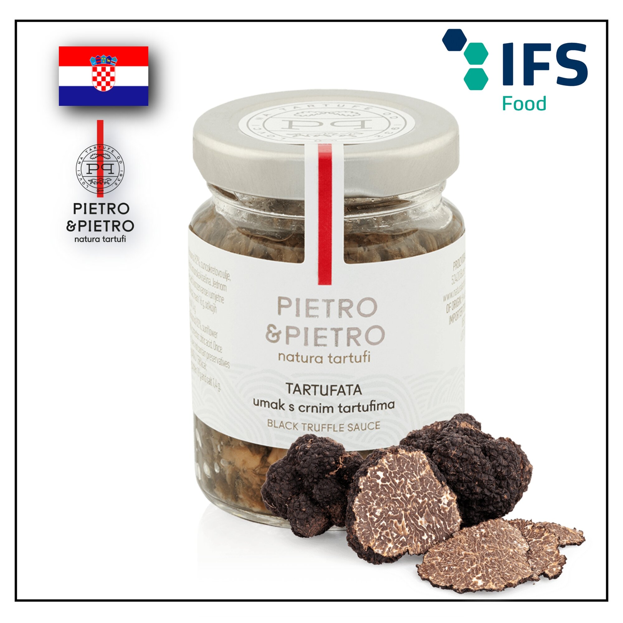 Соус грибной из черного трюфеля TARTUFATA PIETRO&PIETRO, 80g