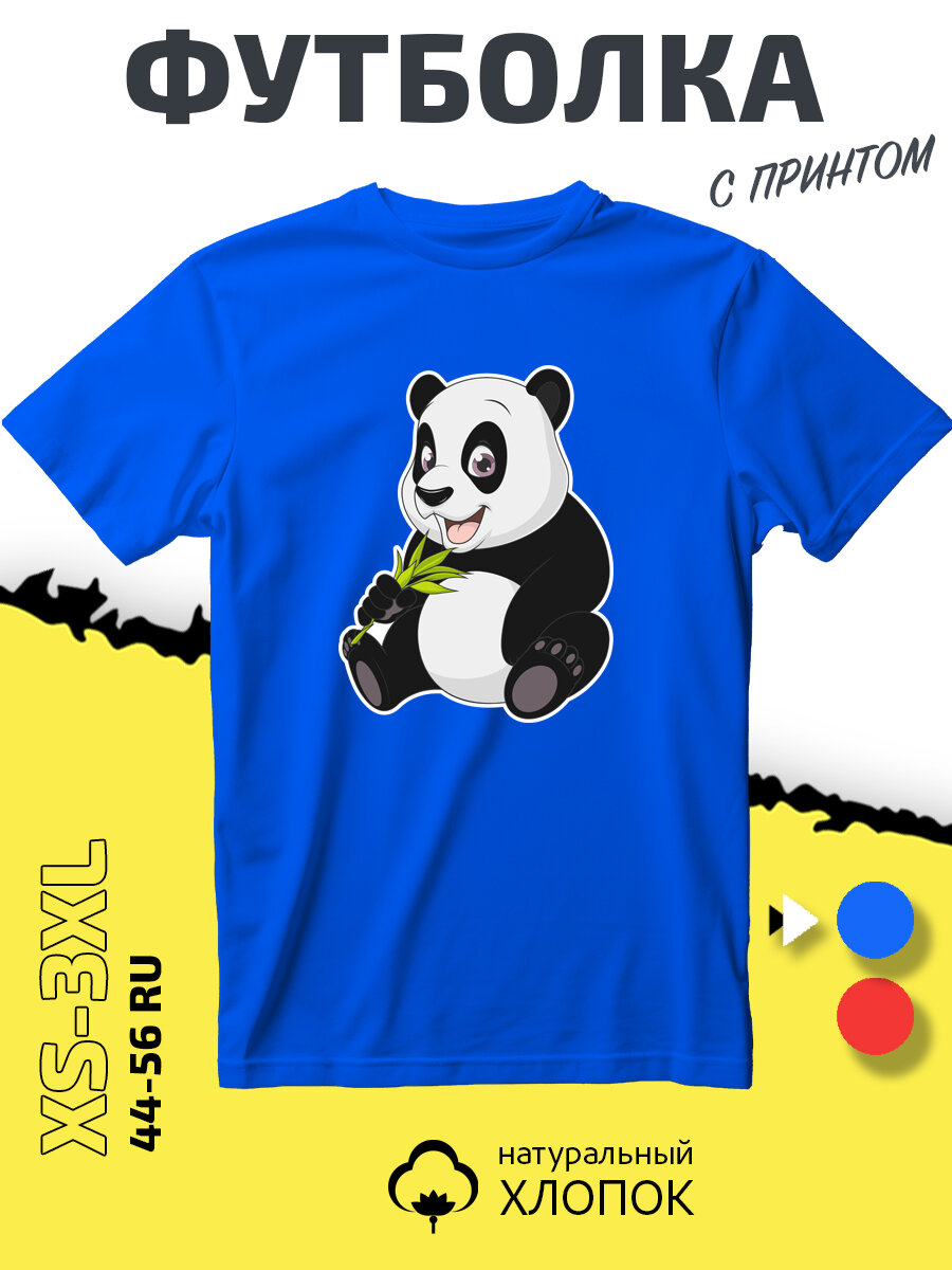 Футболка с принтом пандой
