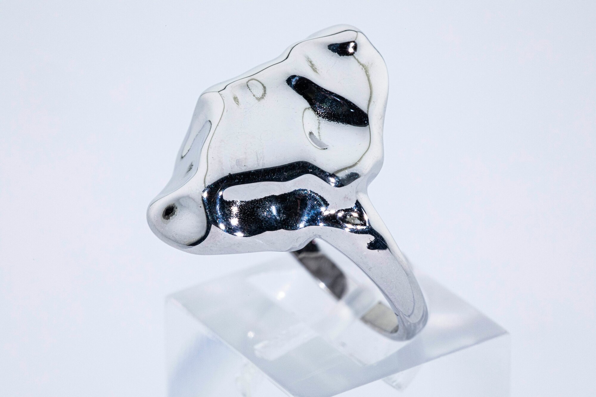 Кольцо, серебро, 925 проба, родирование