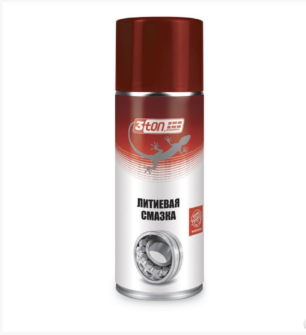 Смазка литиевая универсальная 3Ton ТС-523 влагостойкая, балончик 520 мл